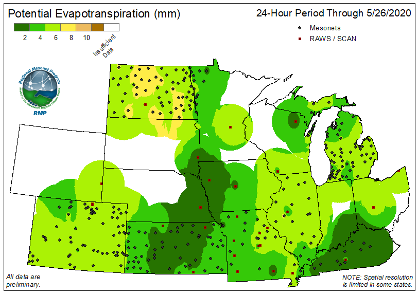 Evapotranspiration Map