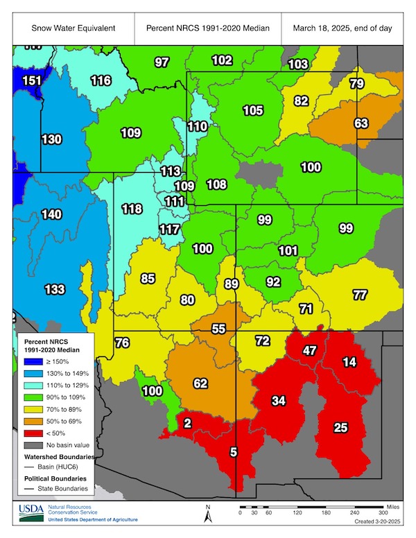 Drought Status Update for the Intermountain West | March 20, 2025 ...