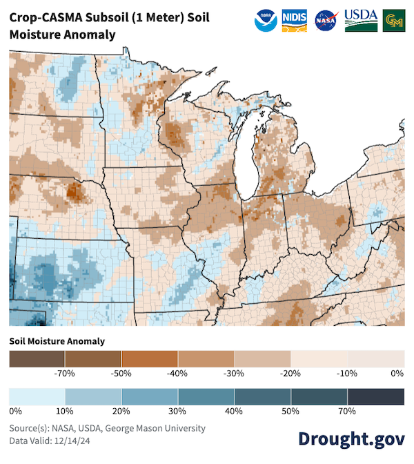 Drought Status Update for the Midwest | December 19, 2024 | Drought.gov