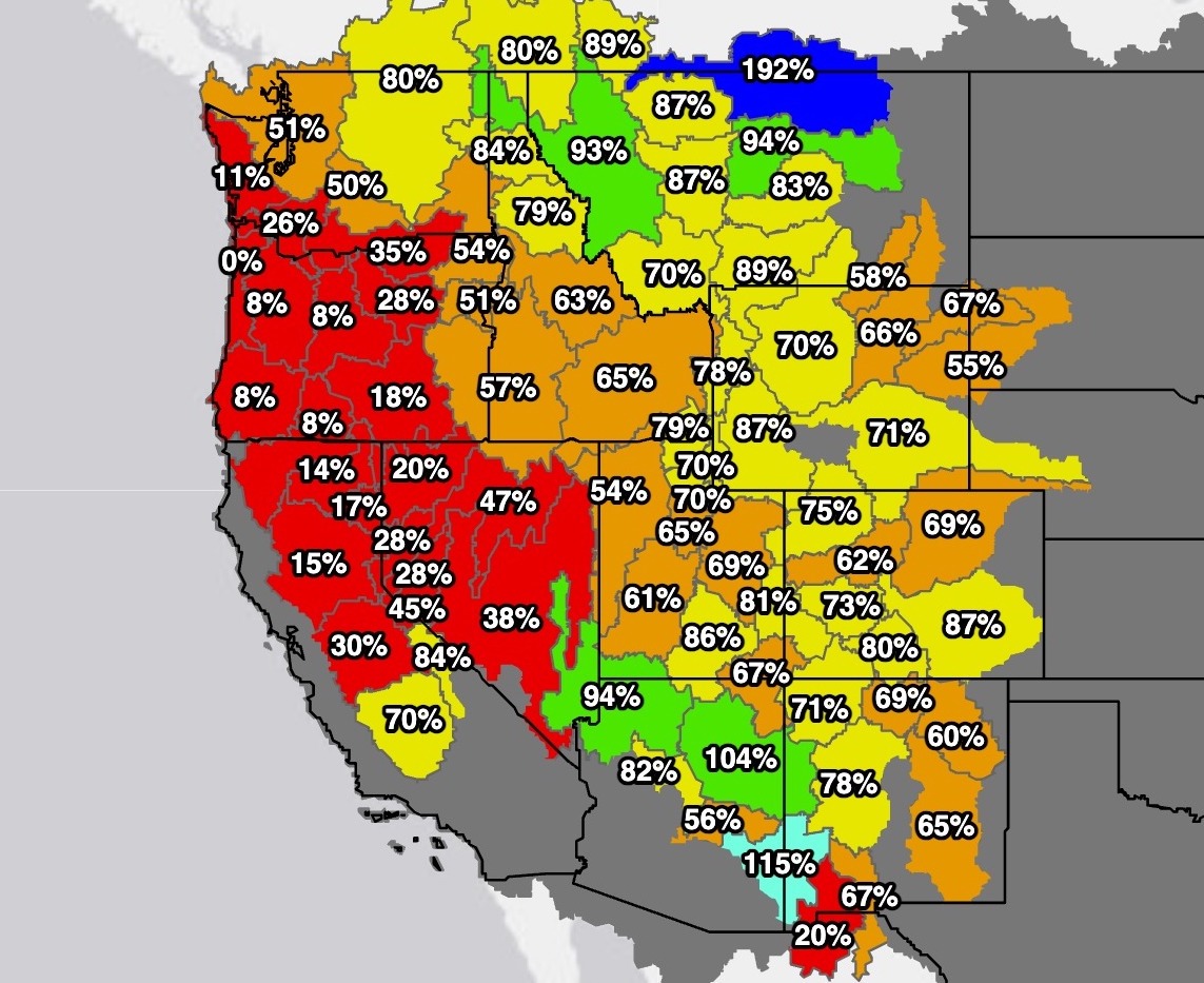 Snow Drought Current Conditions and Impacts in the West | December 11 ...
