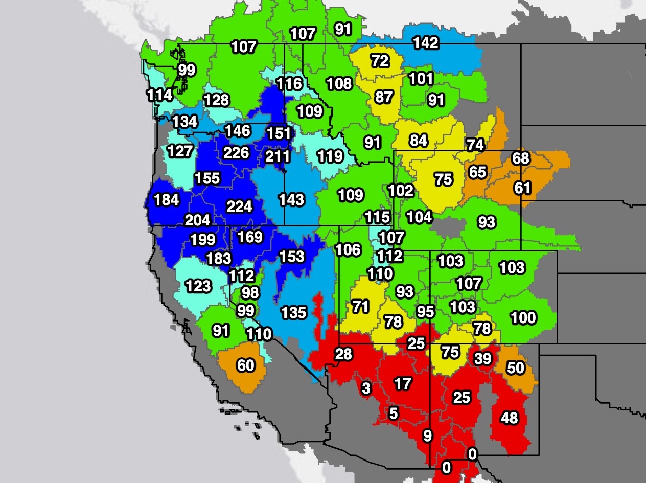 Snow Drought Current Conditions and Impacts in the West | January 8 ...