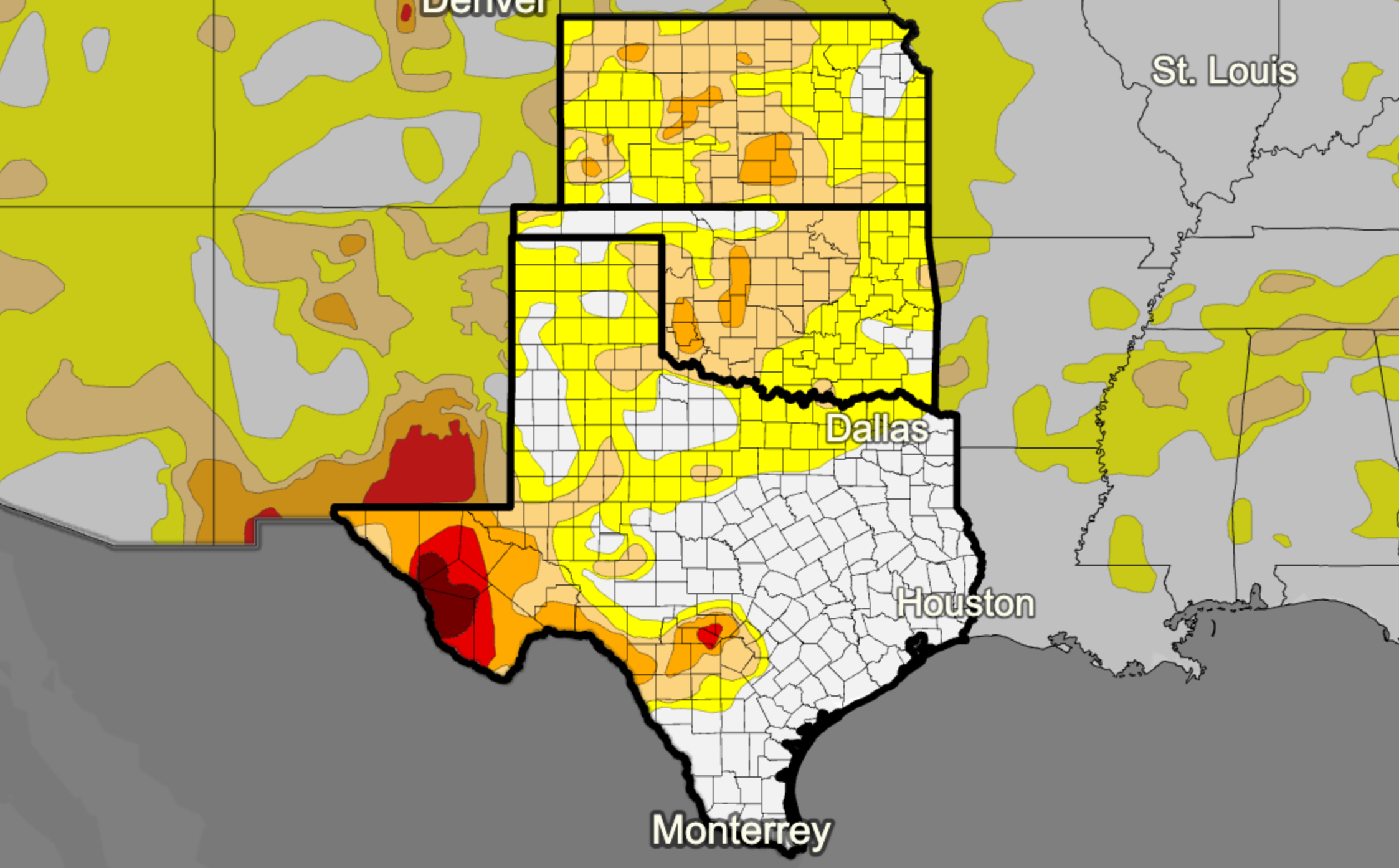 Drought Status Update for the Southern Plains | August 8, 2024 ...