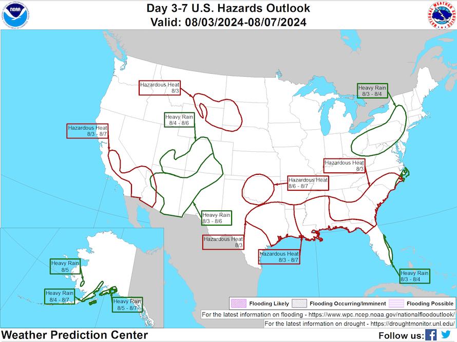 Day 3-7 U.S. Hazards Outlook | Drought.gov