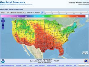 National Weather Service Graphical Forecast Interactive Map | Drought.gov