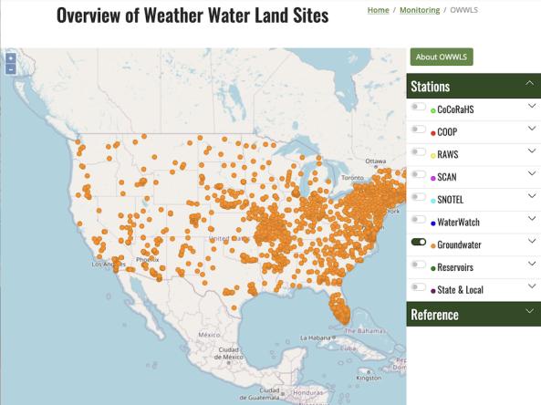 Overview of Weather Water Land Sites (OWWLS) | Drought.gov