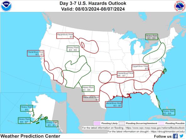 Day 3-7 U.S. Hazards Outlook | Drought.gov