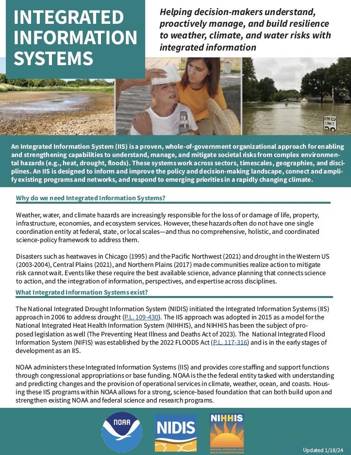What Is an Integrated Information System (IIS)? | Drought.gov